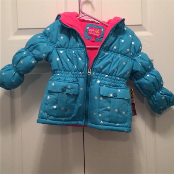 Jackets & Coats | Nwt Little Girl Blue Star Puffer | Poshmark